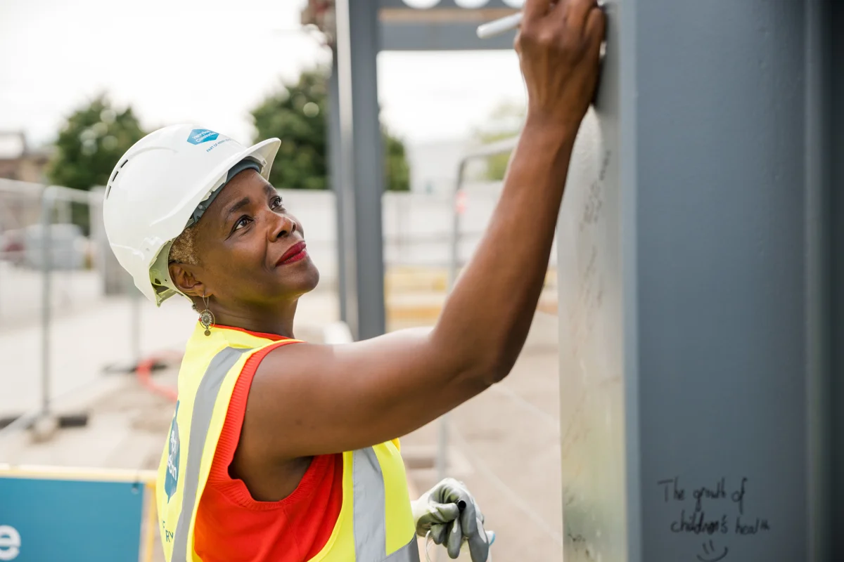 Marking major milestone with steel-signing ceremony at groundbreaking ...